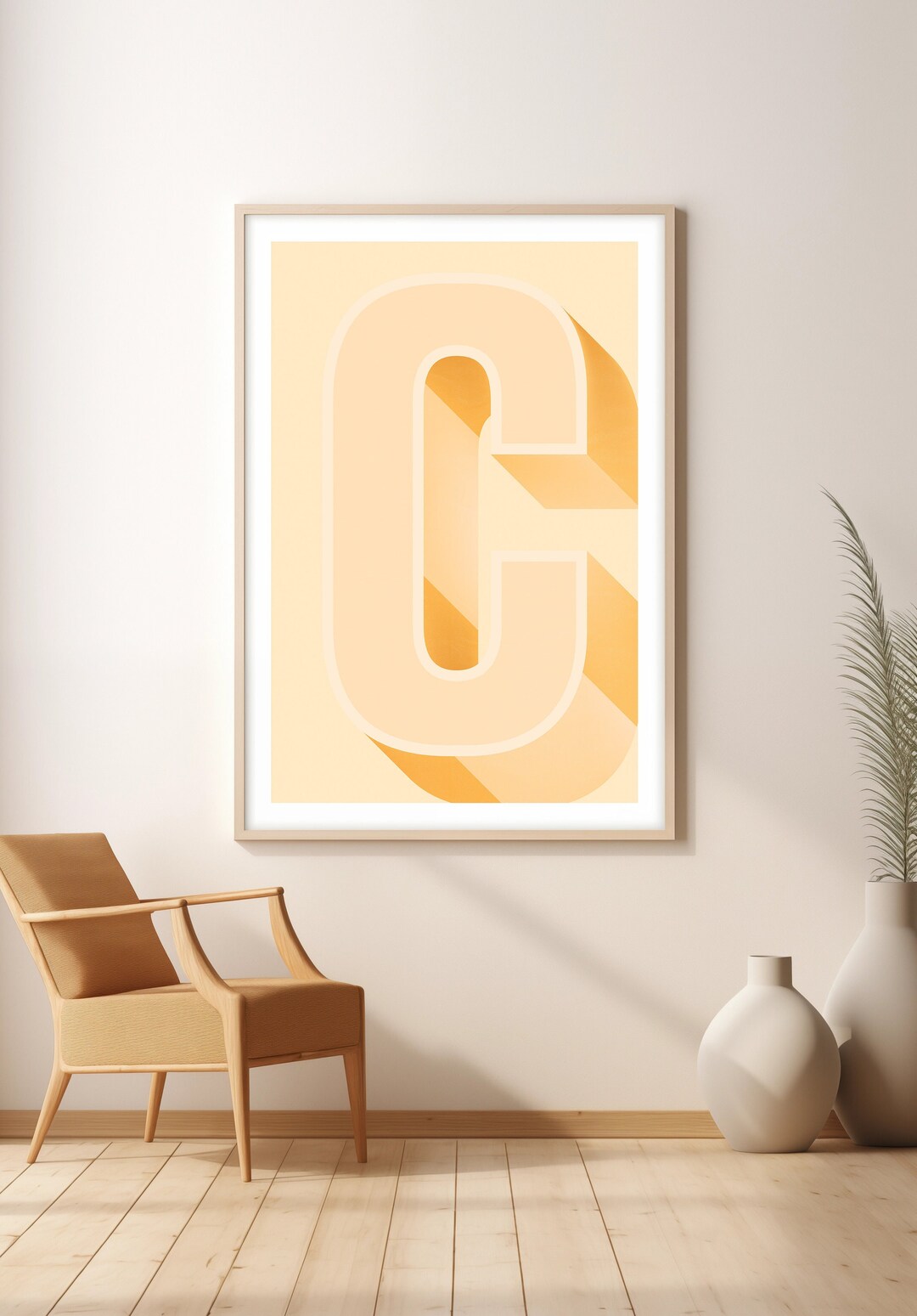 Poster Letter C, Wall Art, Printable Poster Art, Decor, Custom Letter ...