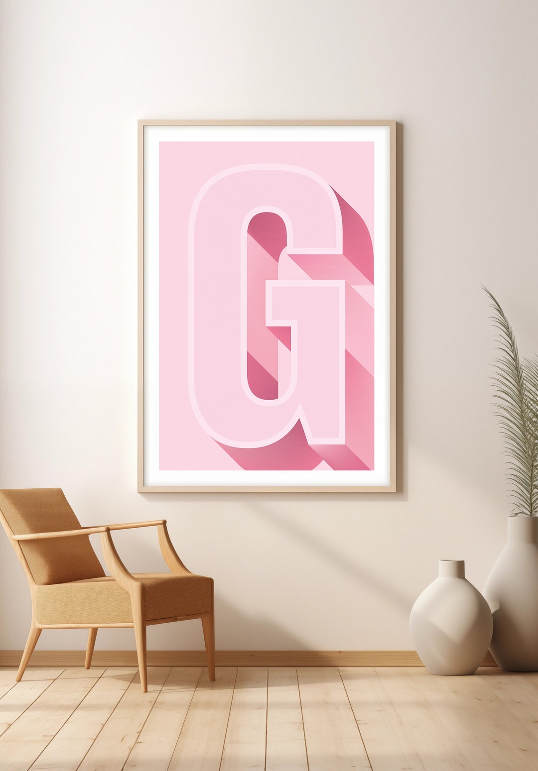 Poster Letter G, Wall Art, Printable Poster Art, Decor, Custom Letter ...