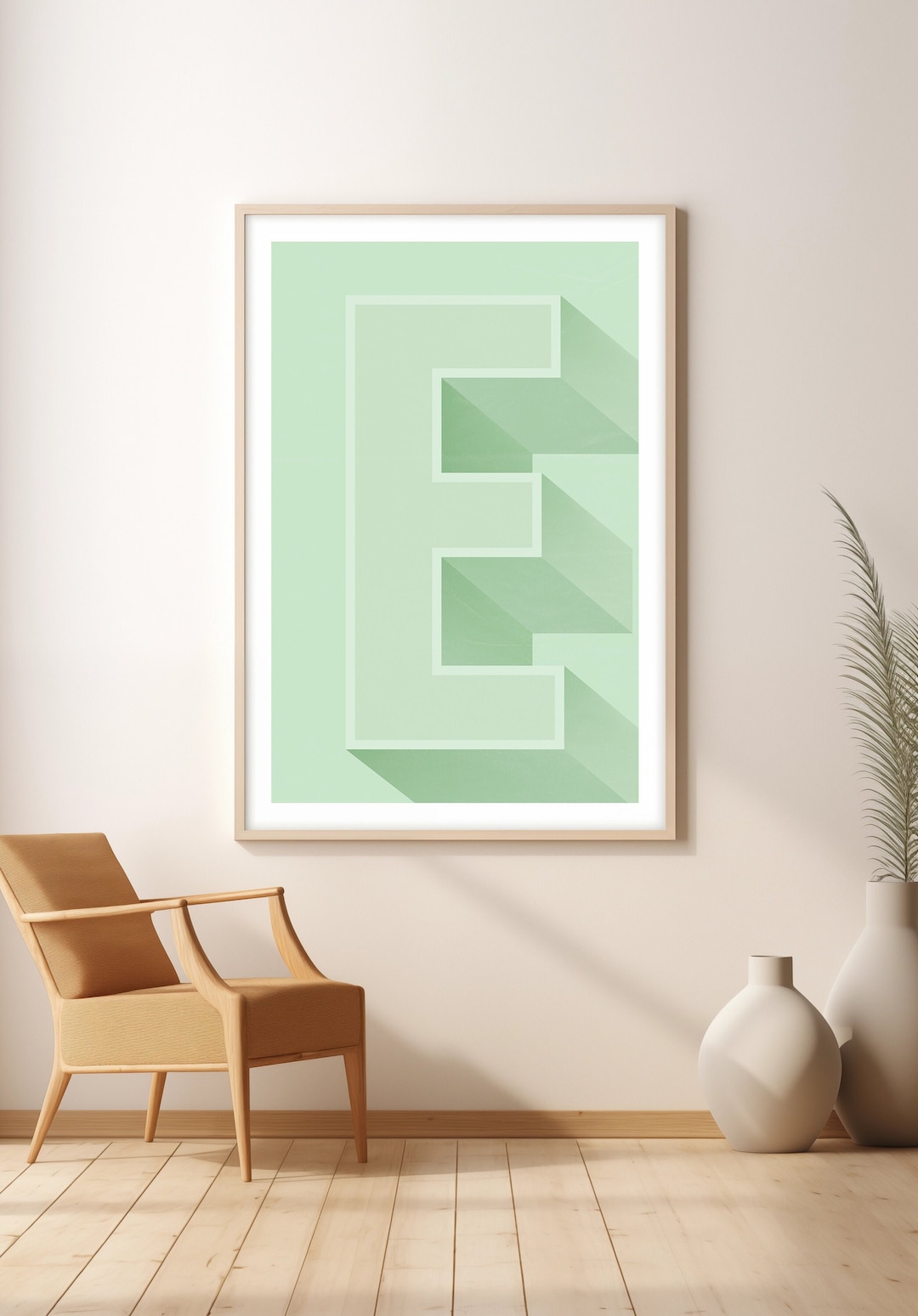 Poster Letter E, Wall Art, Printable Poster Art, Decor, Custom Letter ...