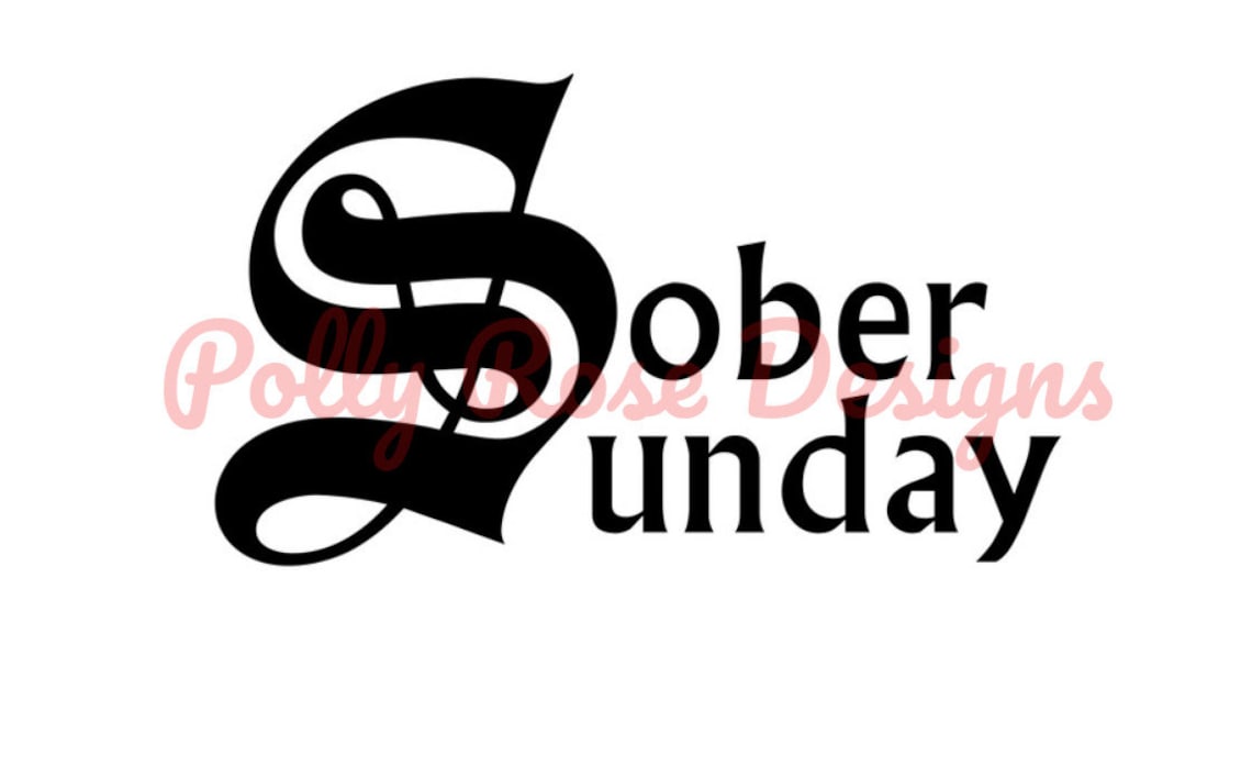 Sober Sunday SVG Digital - Etsy