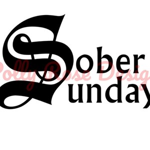 Sober Sunday SVG Digital - Etsy