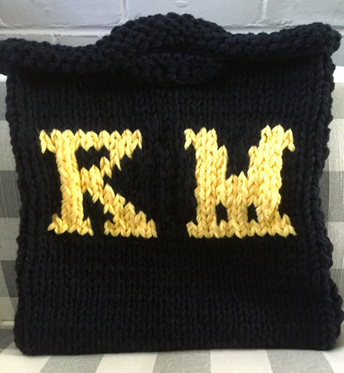 New Listing! Kappa Mu Black and Gold Small Cotton Tote - Etsy