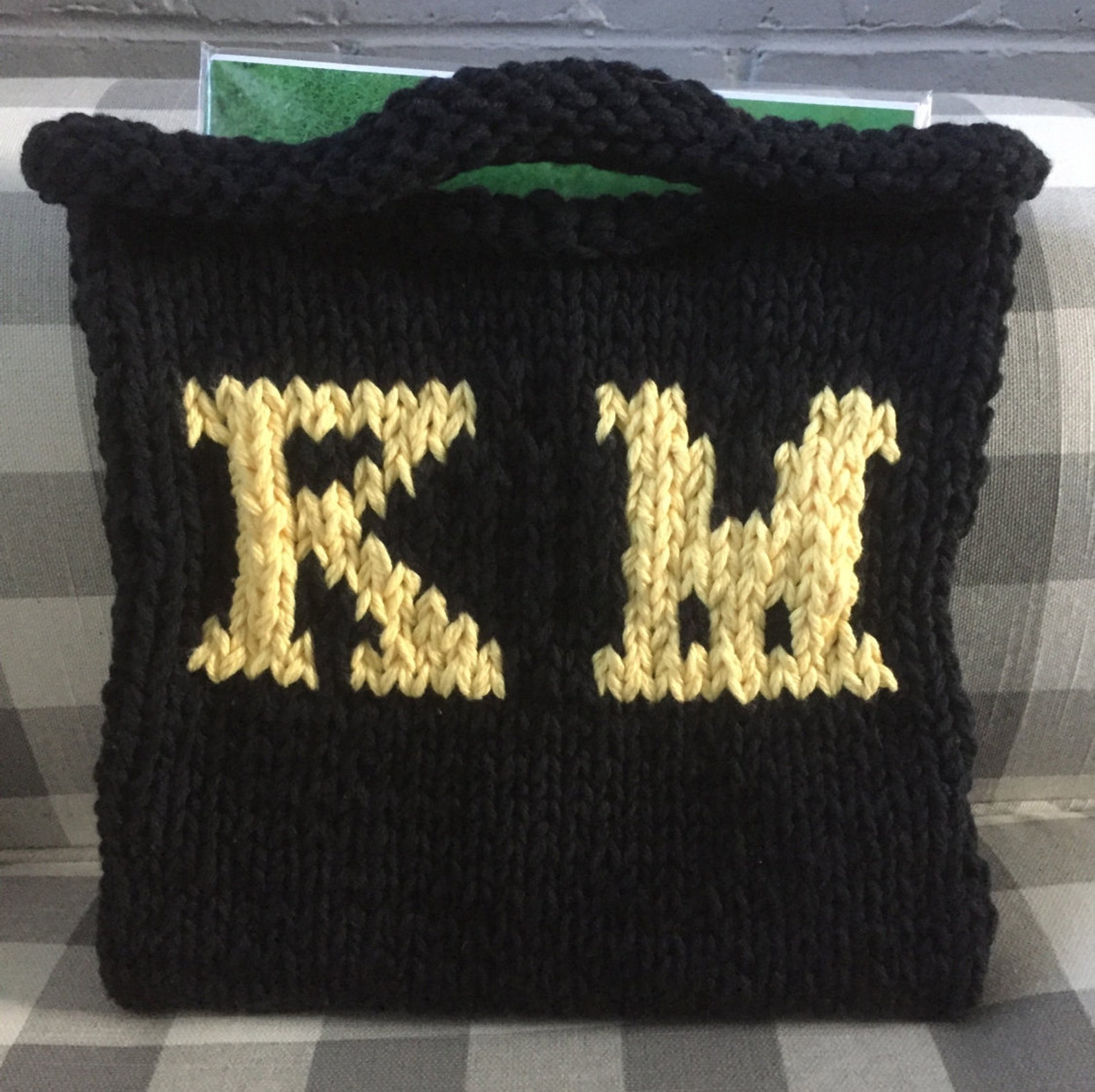 New Listing! Kappa Mu Black and Gold Small Cotton Tote - Etsy