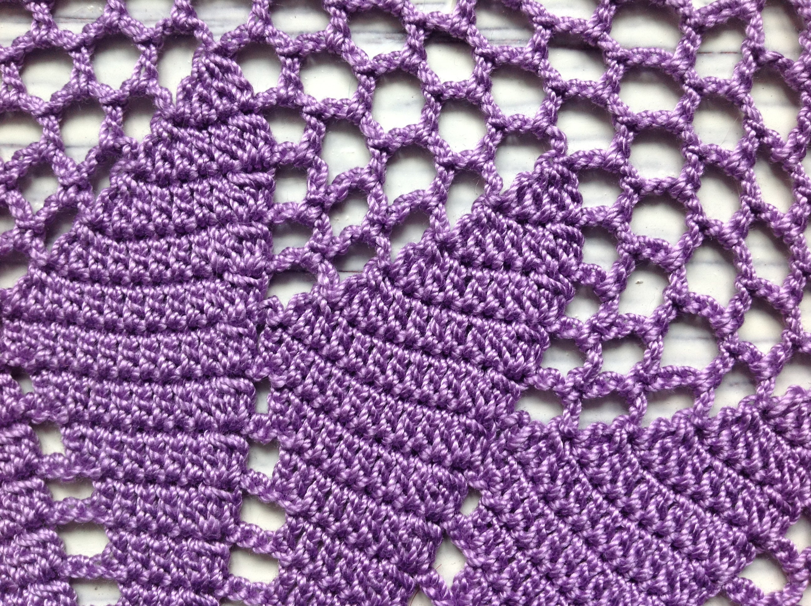 Purple Crochet Napkin Crochet Doily Handcrafted Home Decor Lace Doily ...