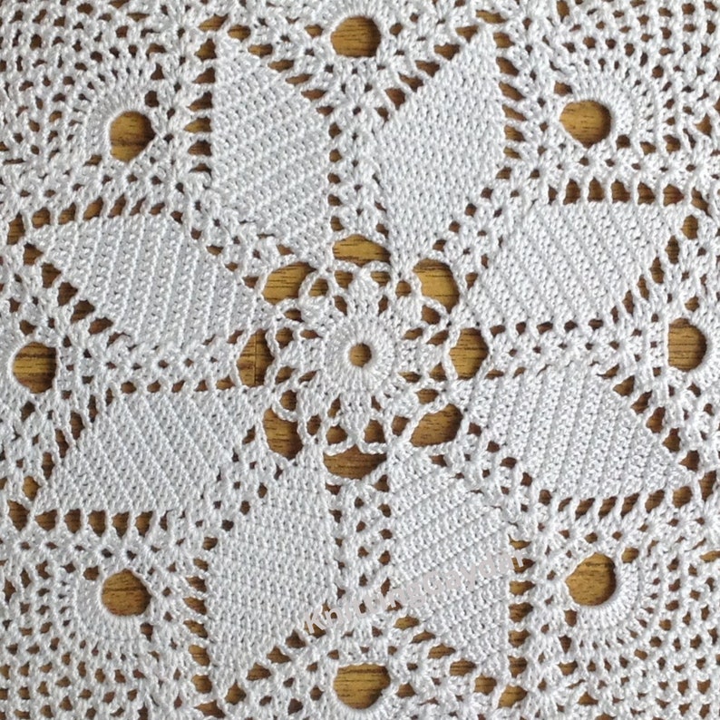 Crochet Napkin Pattern PDF NO DESCRIPTION Crochet Doily Handcrafted ...