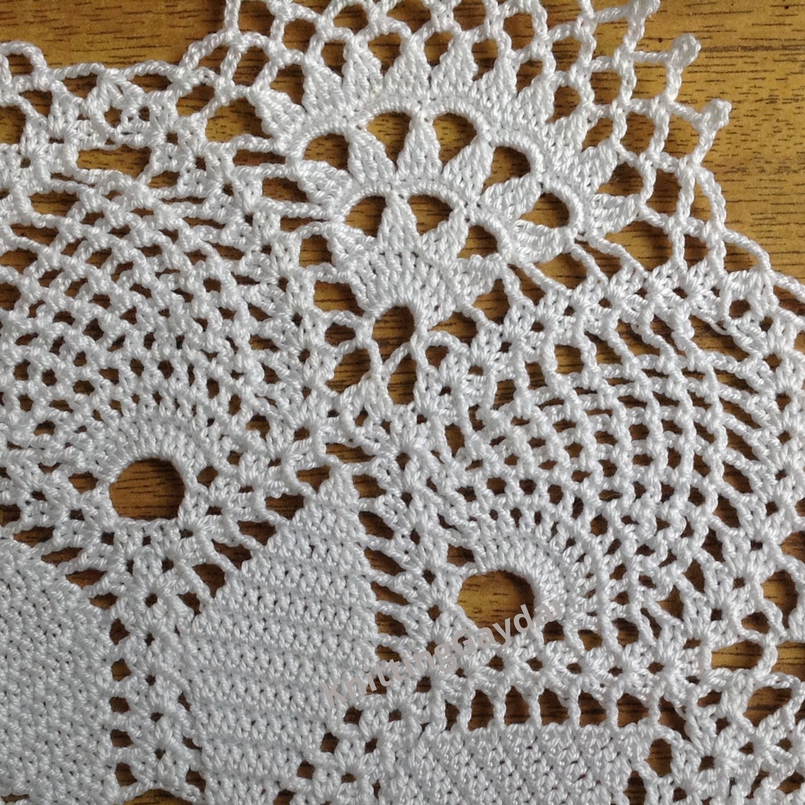 Crochet Napkin Pattern PDF NO DESCRIPTION Crochet Doily Handcrafted ...