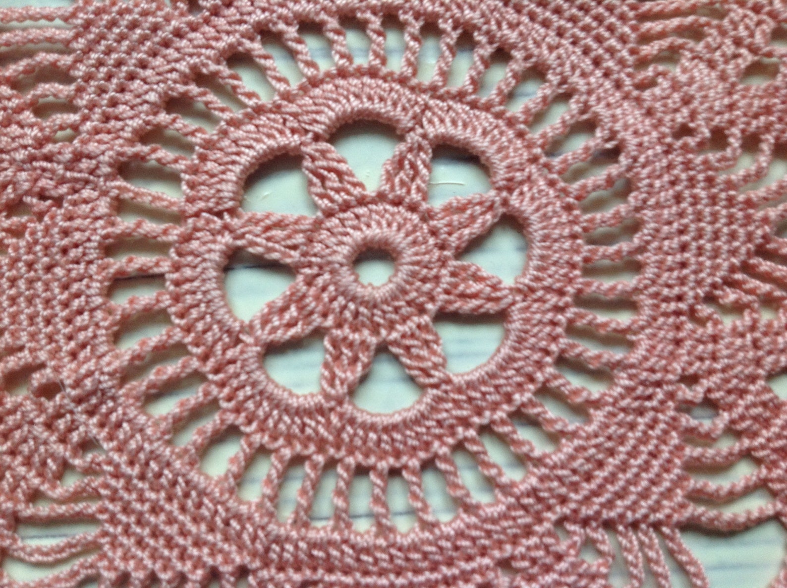 Pink Ash Rose Crochet Napkin 13 Crochet Doily - Etsy