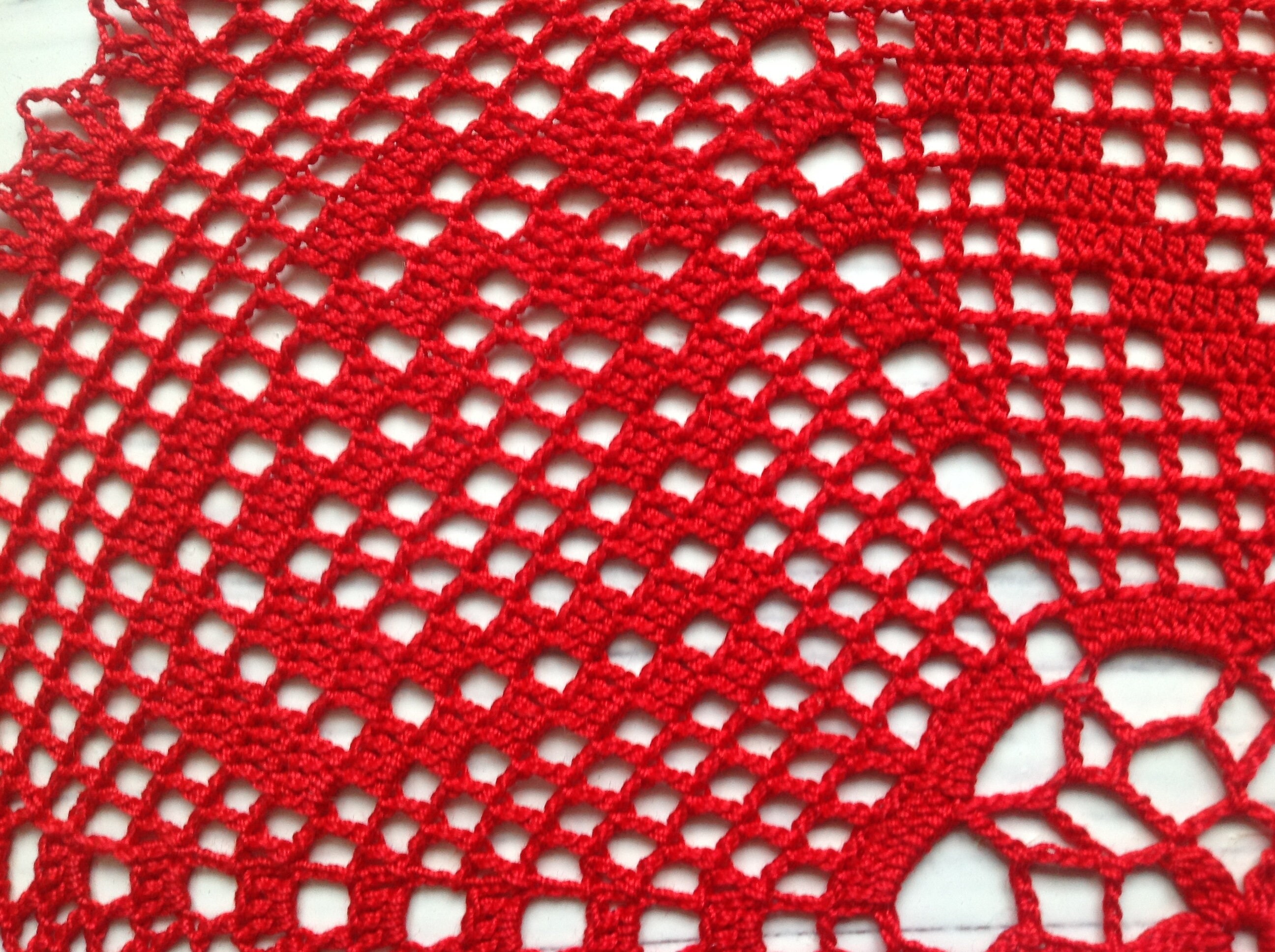 Red Crochet Napkin Crochet Doily Handcrafted Home Decor Lace | Etsy