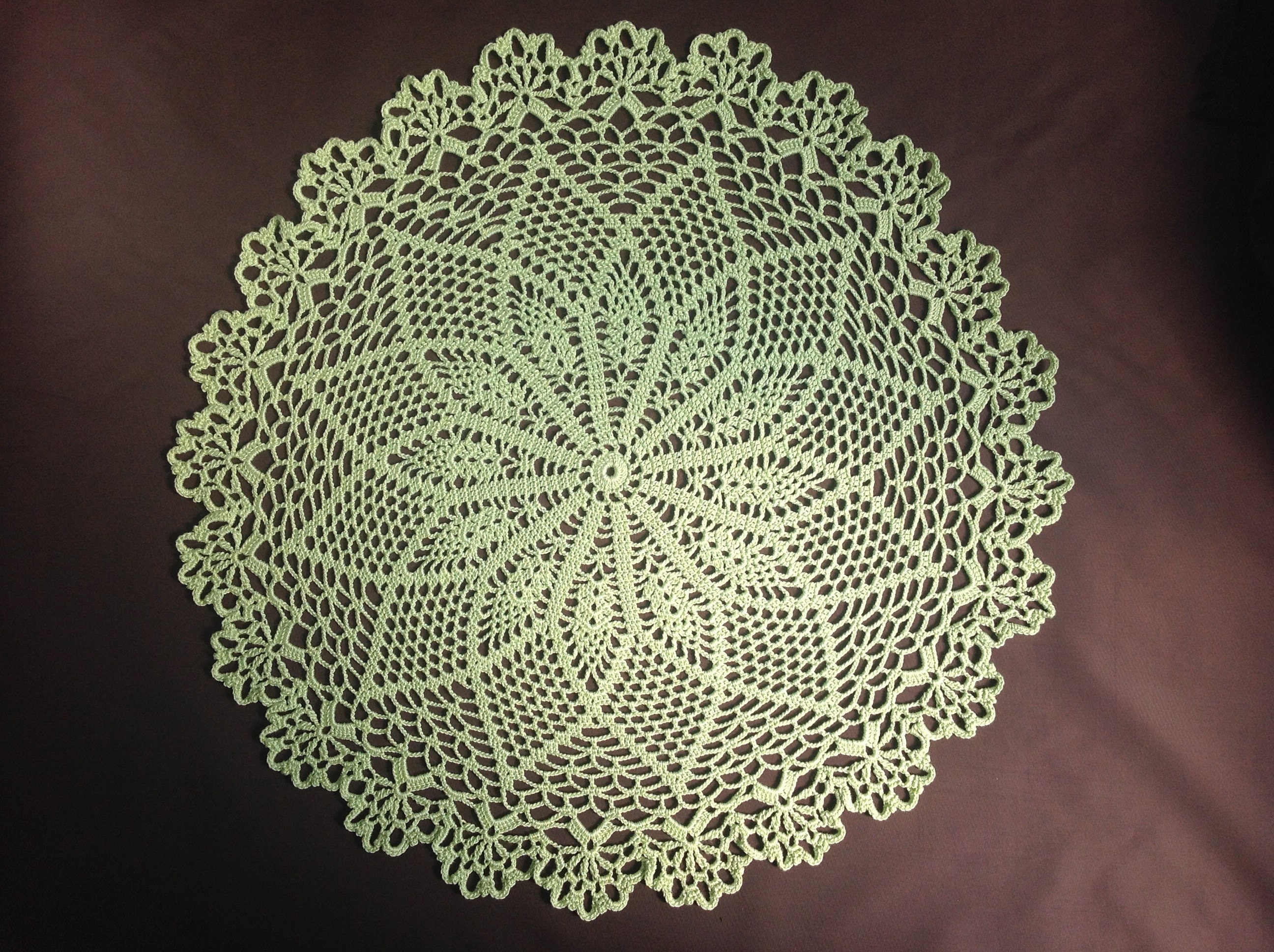 Crochet Napkin Pattern Only Crochet Doily Handcrafted Home - Etsy