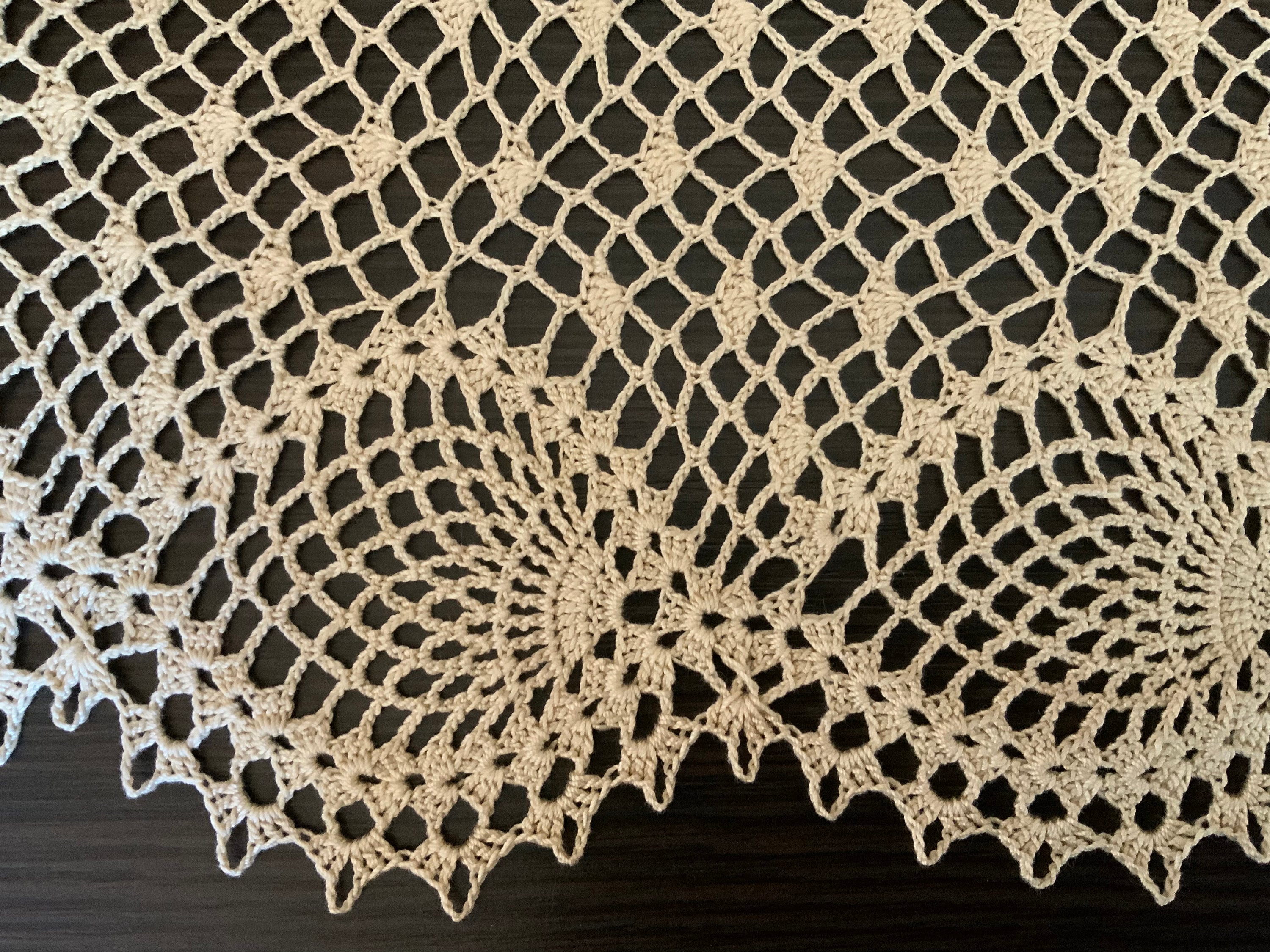 Light Beige Crochet Napkin Crochet Doily Handcrafted Home - Etsy