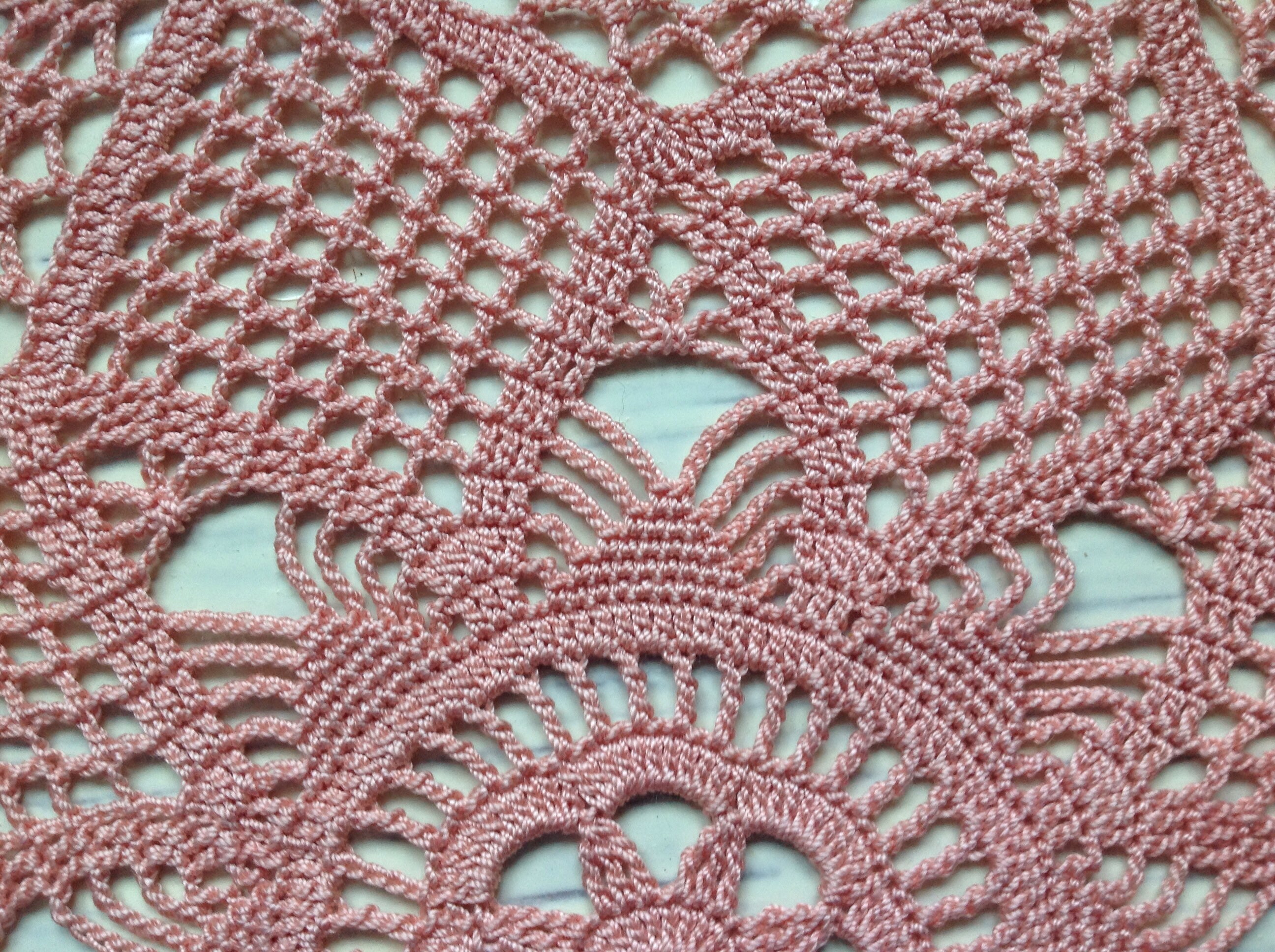 Pink Ash Rose Crochet Napkin 13 Crochet Doily - Etsy