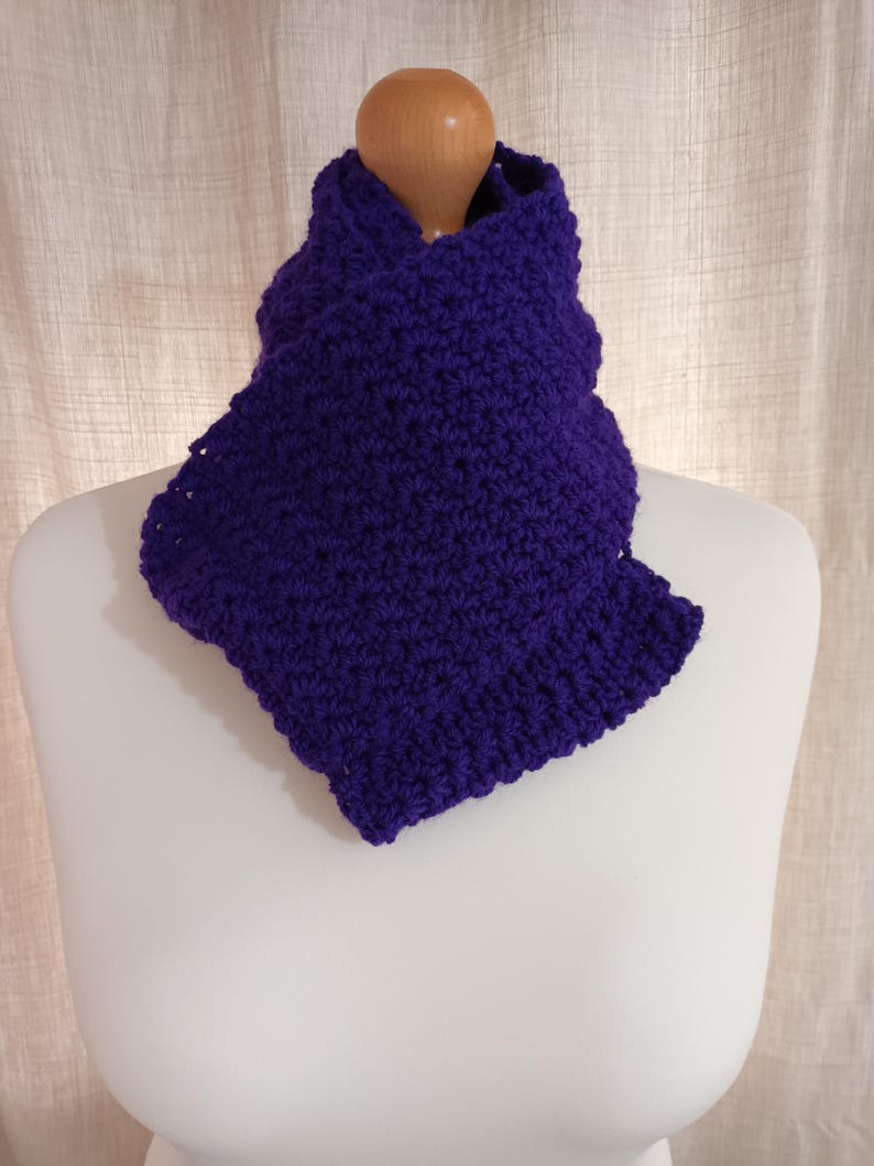 Dark Purple Infinity Scarf/cowl - Etsy UK