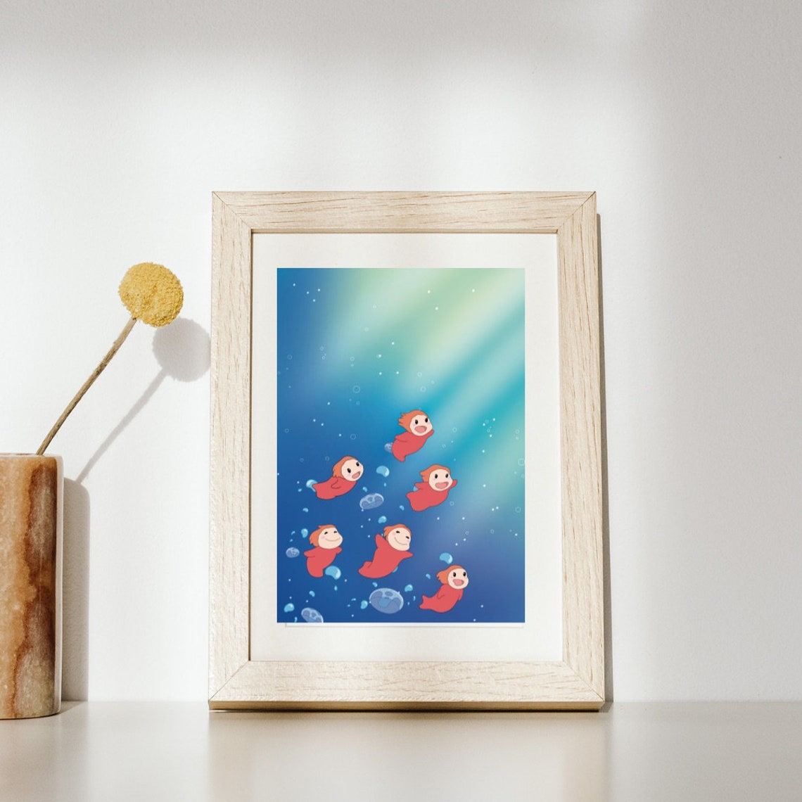 Mini Ponyo Digital Art Print - Etsy