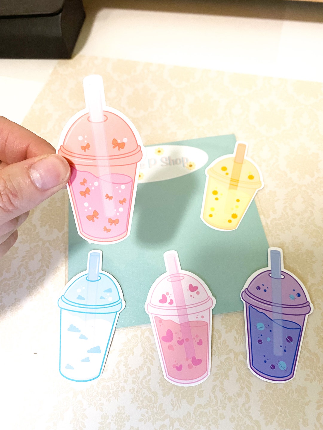 Cute Bubble Tea Sticker Pack - Etsy