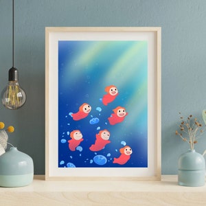Mini Ponyo Digital Art Print - Etsy