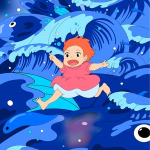 Ponyo Art Print - Etsy
