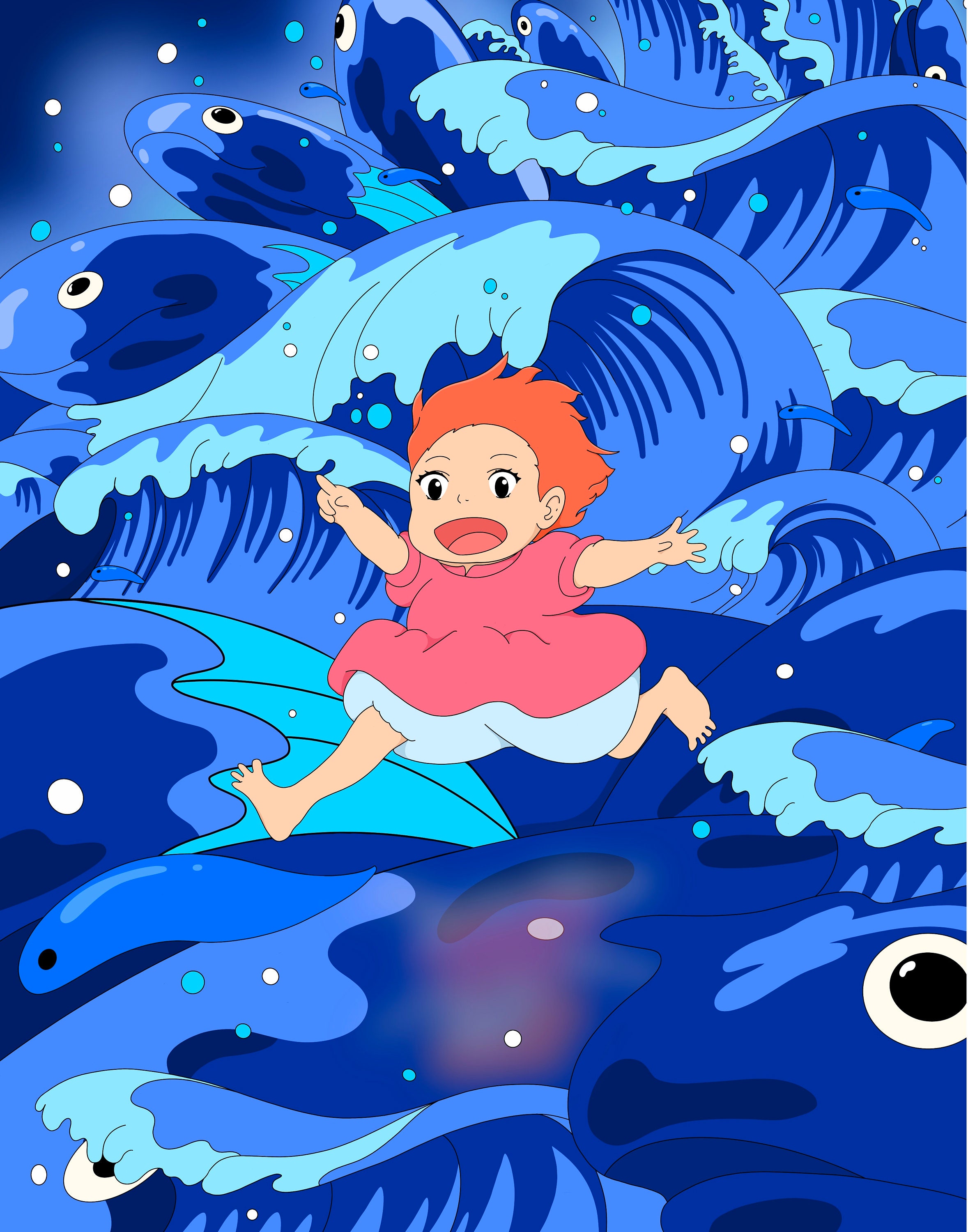 Ponyo Art Print - Etsy
