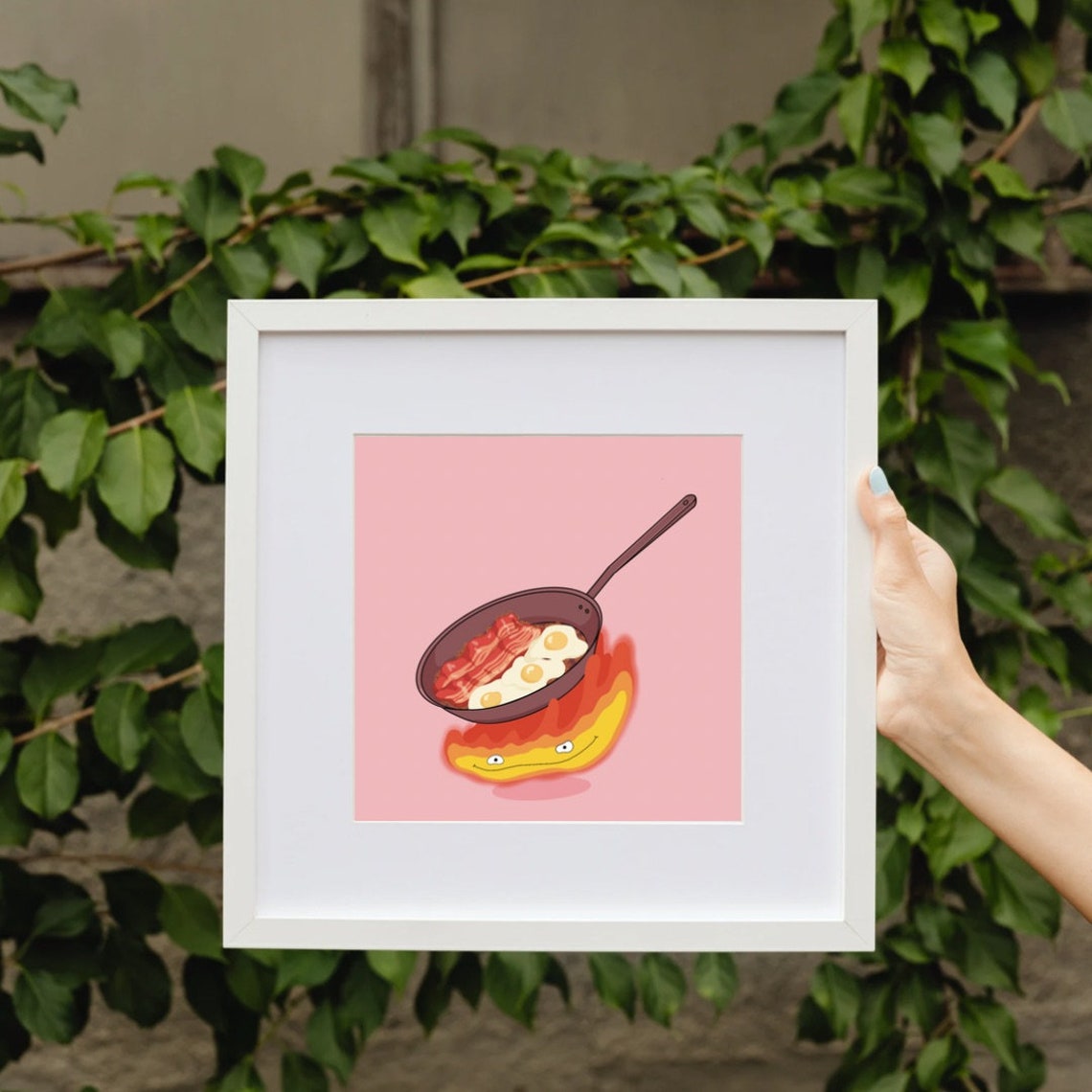 Howl’s Moving Castle Calcifer Digital Art Print - Etsy UK