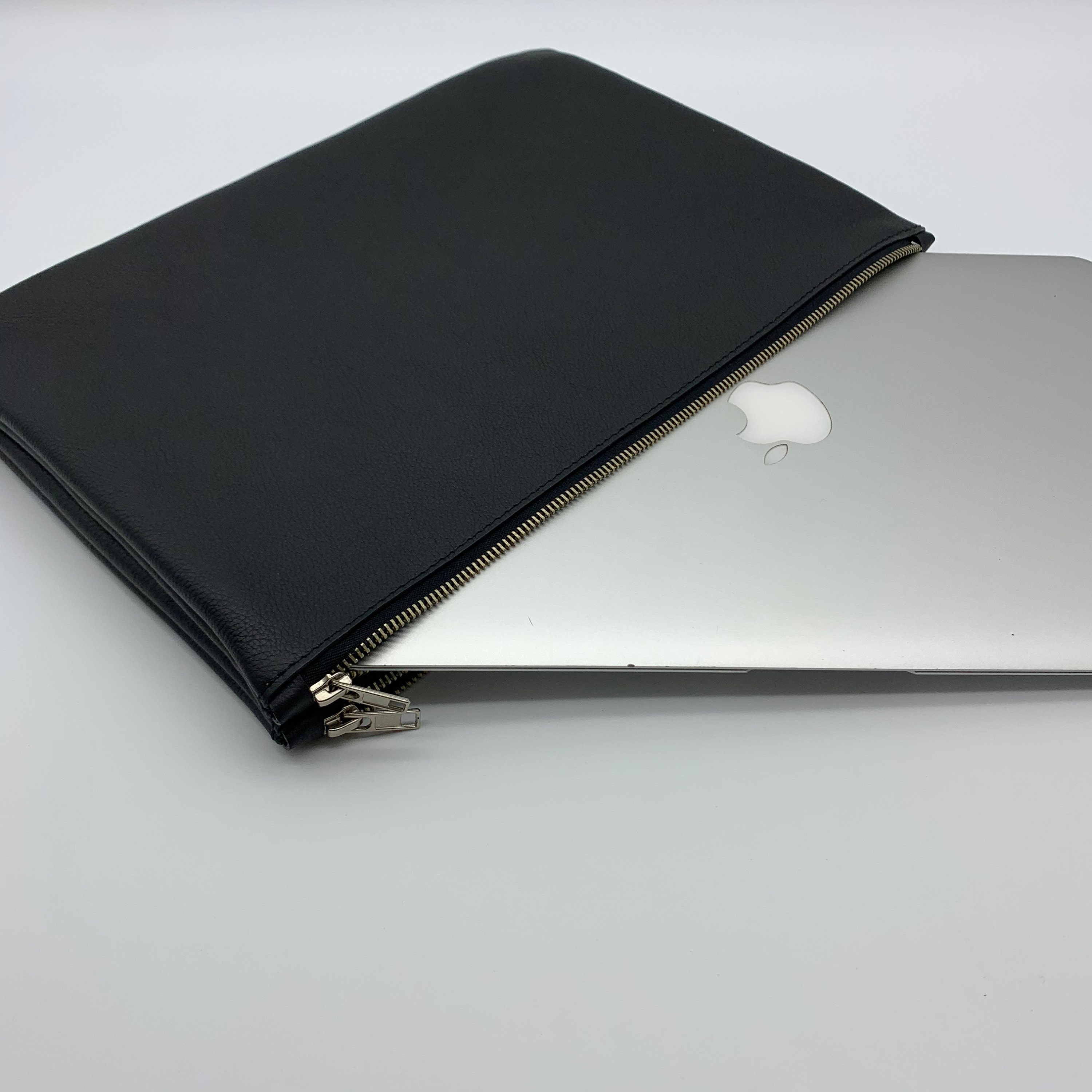 Double Laptop Case Sleeve With Zip, Laptop and Document Case Sleeve ...