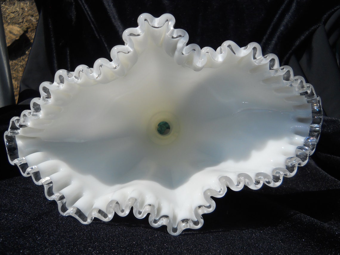Fenton, Vintage, Rare Silvercrest Vase - Etsy
