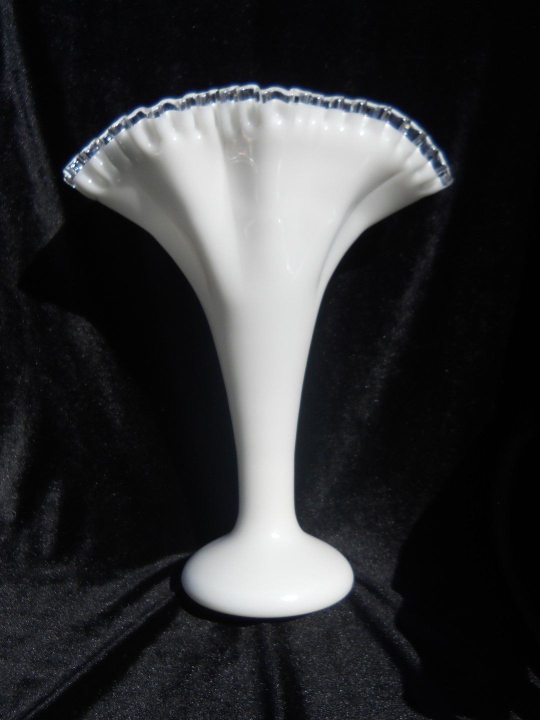Fenton, Vintage, Rare Silvercrest Vase - Etsy