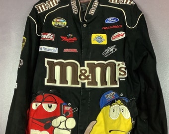Vintage M&m Racer Jacket - Etsy