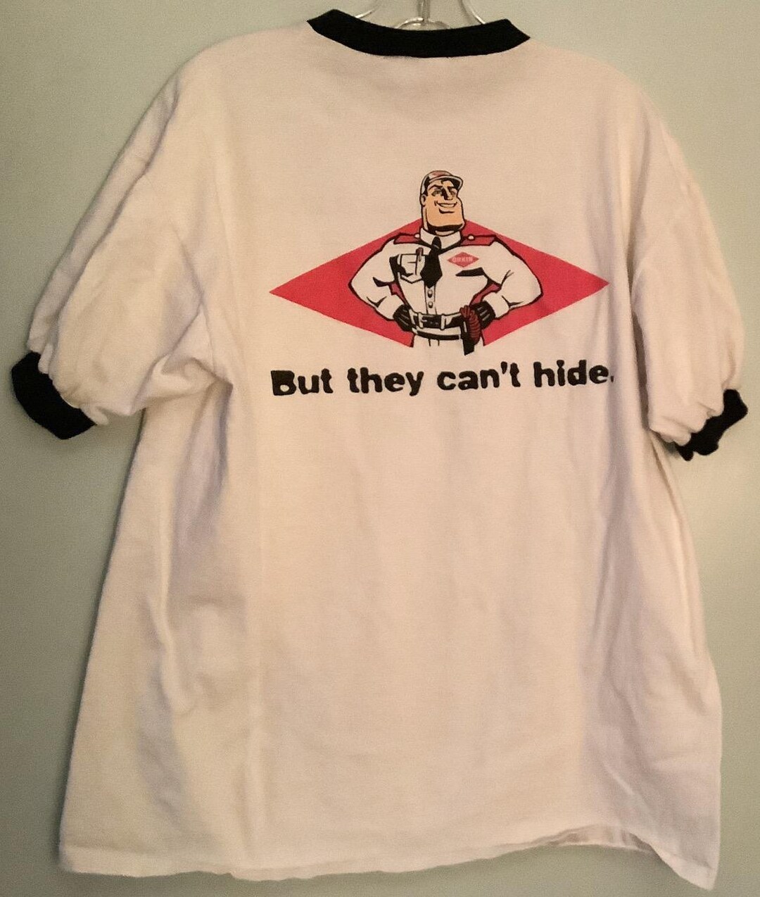 Vintage 1999 Orkin Man- Bugs Can Run but They Can't Hide Ringer T-shirt ...