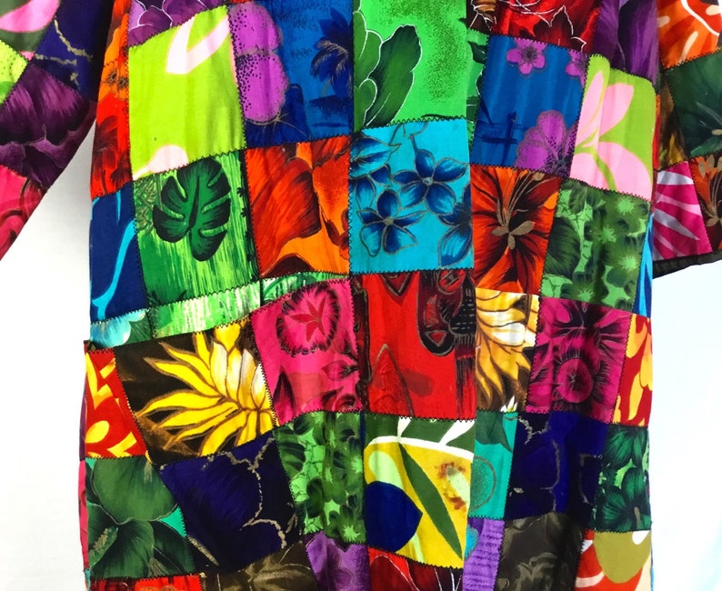 Vintage 1960s Hawaiian Patchwork Duster Coat - Etsy