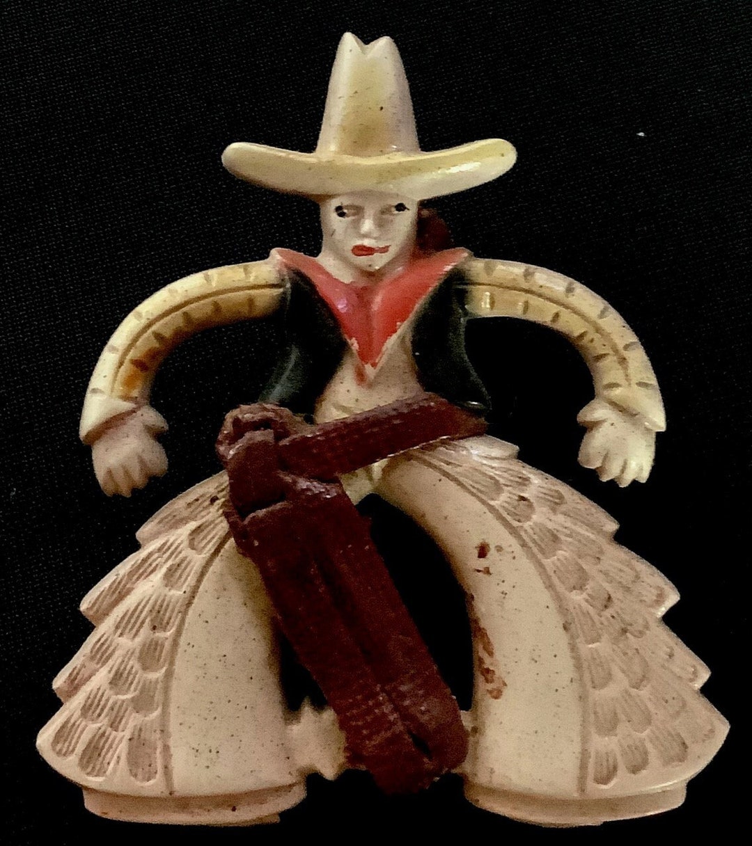 Vintage 1940s Celluloid Cowboy Pin - Etsy