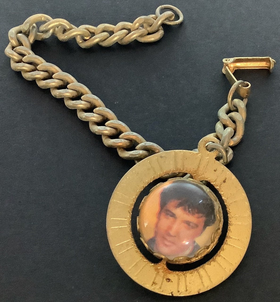 Vintage 1980s Elvis Spinning Charm Bracelet - Etsy