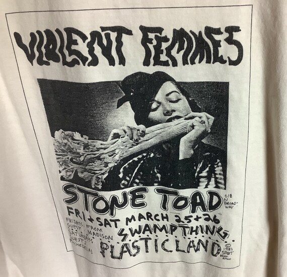 Vintage 1983 Violent Femmes Tour T Shirt - Gem