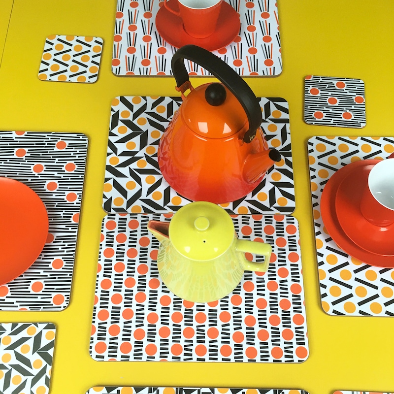 Modern Wipable Placemats - Etsy UK