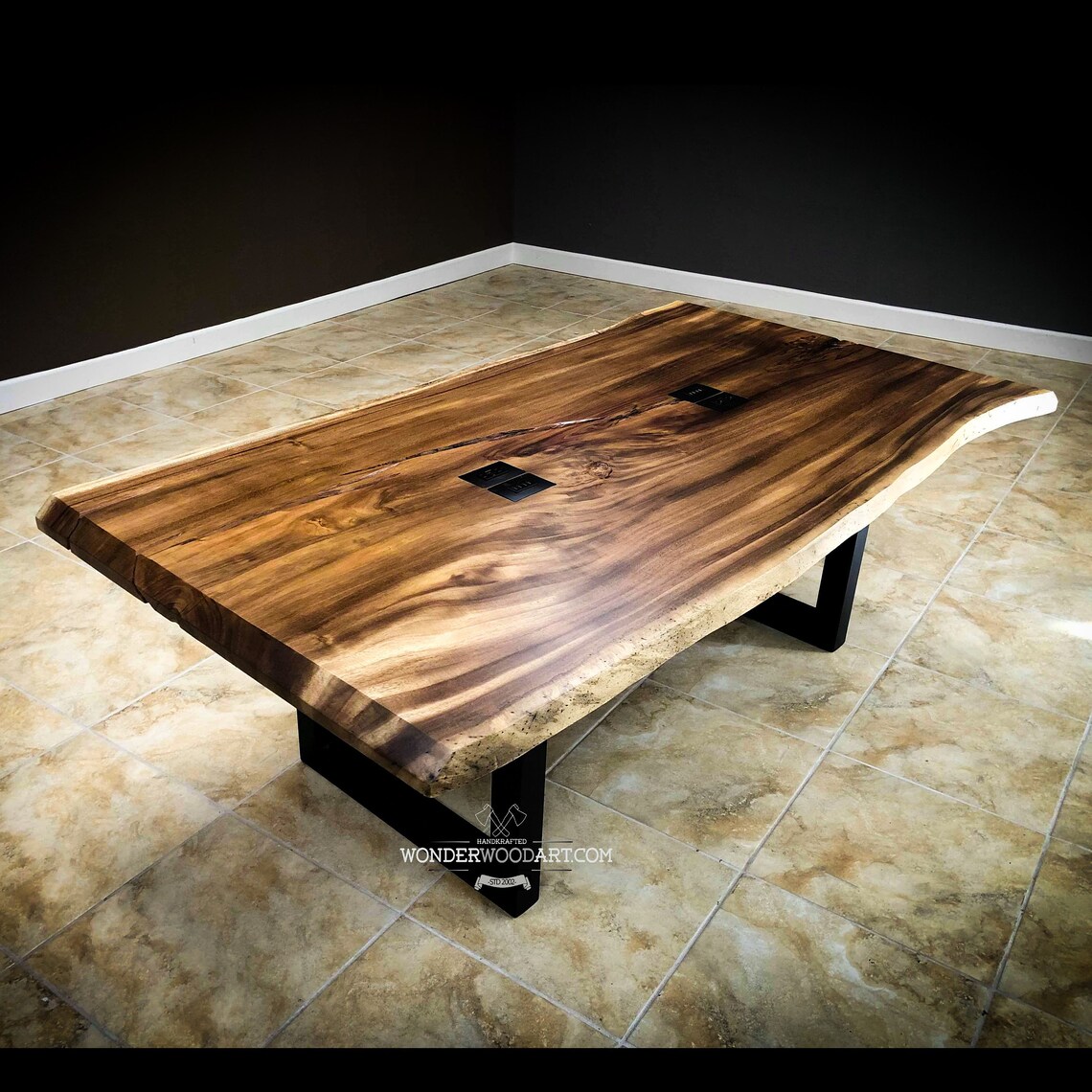 Live Edge Parota Dining Table, Conferencde Table, Wood Table, Slab ...
