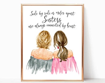 Long Distance Sister | Etsy