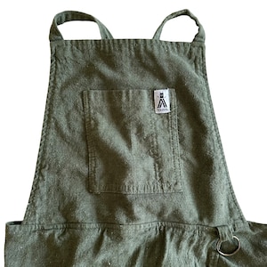 Green Durable Cotton Canvas Pottery Apron Ceramic Apron Throwing Apron ...