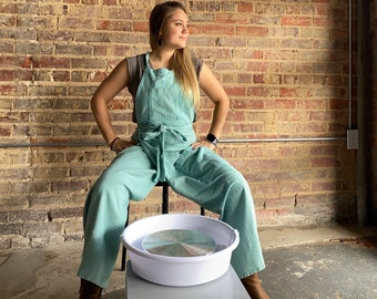 Natural Durable Cotton Canvas Pottery Apron Ceramic Apron Throwing ...