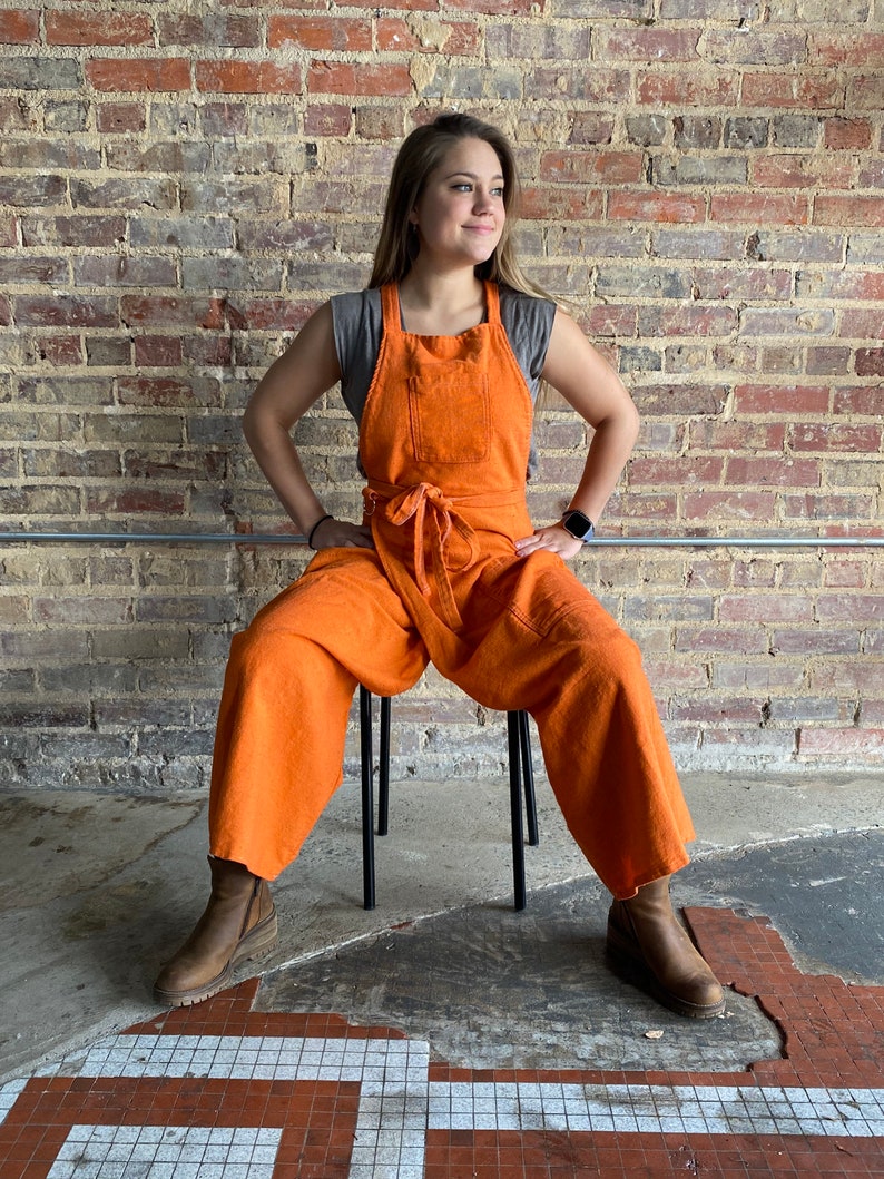 Orange Durable Cotton Canvas Pottery Apron Ceramic Apron - Etsy