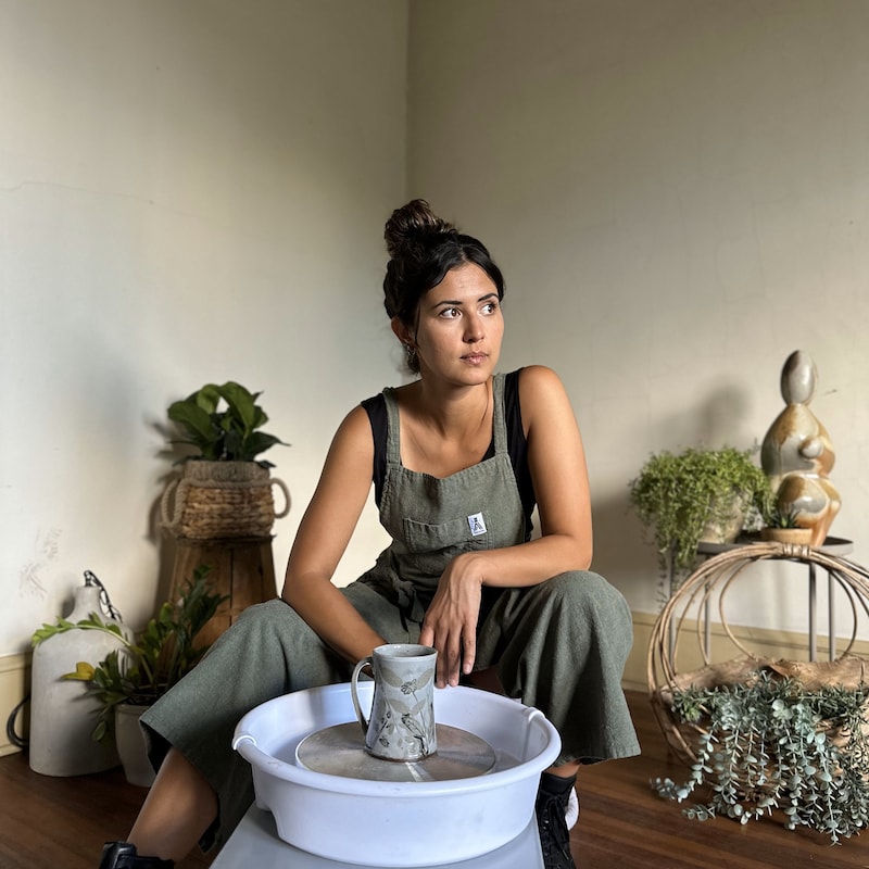 Smock Apron Green - Etsy