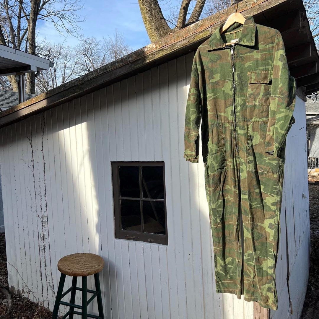 Vintage Camo Coveralls / Fits Like Large - Etsy