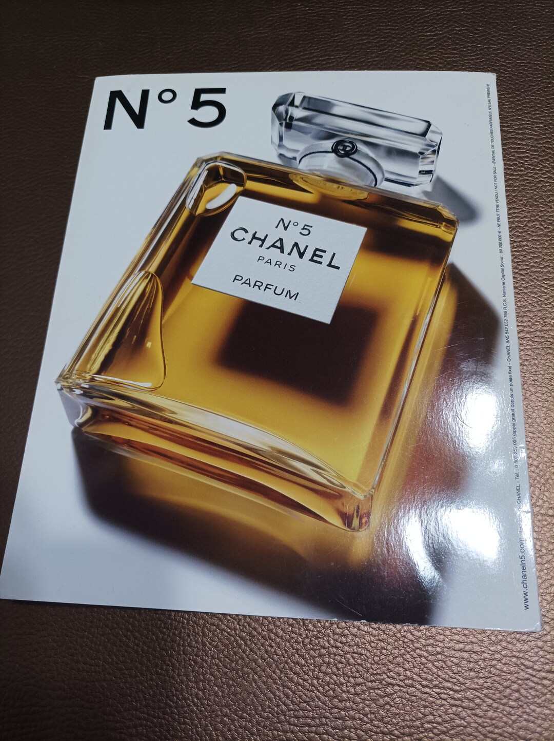 Postcard Format Advertising Card Number 5 From Chanel Vintage - Etsy