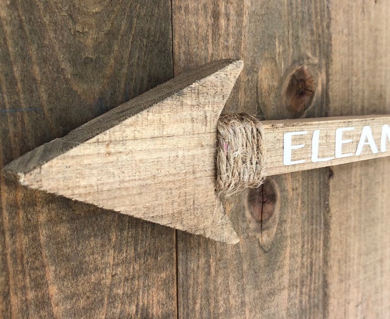 Wood Arrows Wooden Arrows wood arrow with flowers Nursery | Etsy