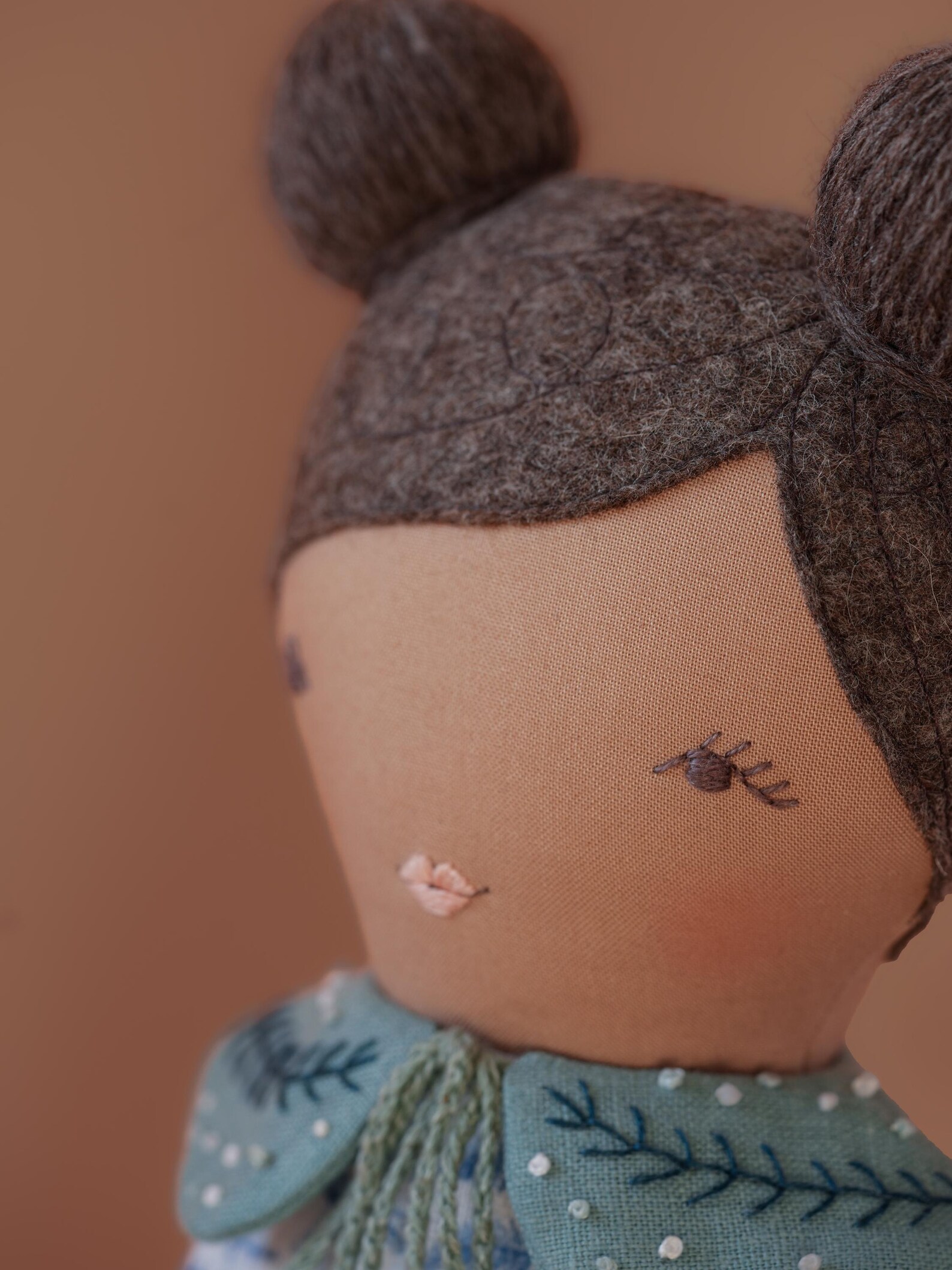 Handmade Linen Doll 27 Inch – Large Soft Fabric Girl Doll, Heirloom Eco ...