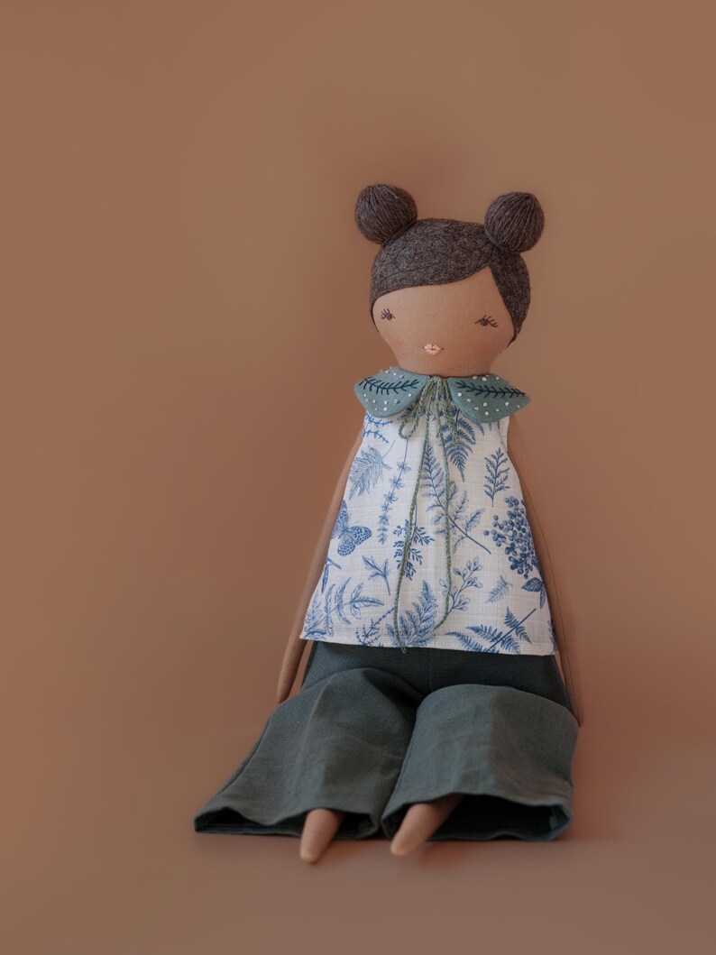 Handmade Linen Doll 27 Inch – Large Soft Fabric Girl Doll, Heirloom Eco ...