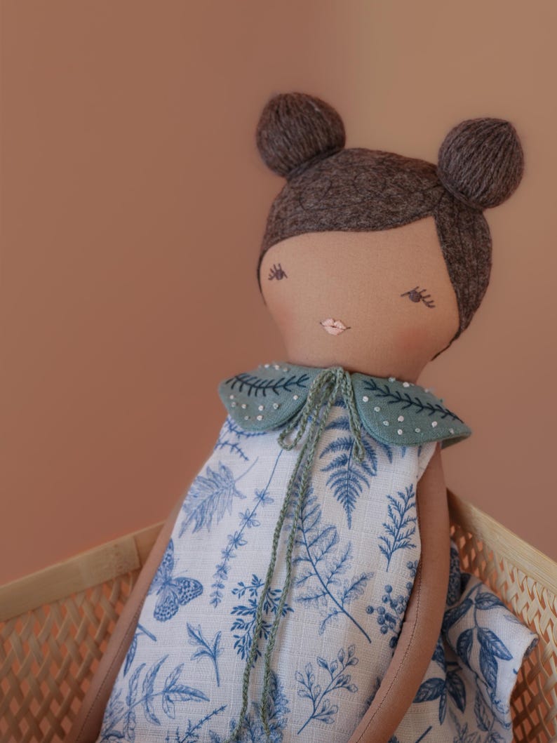 Handmade Linen Doll 27 Inch – Large Soft Fabric Girl Doll, Heirloom Eco ...