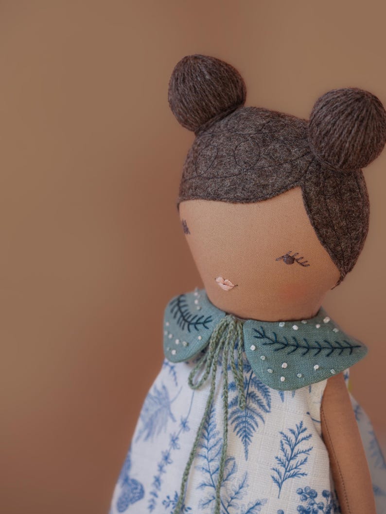 Handmade Linen Doll 27 Inch – Large Soft Fabric Girl Doll, Heirloom Eco ...