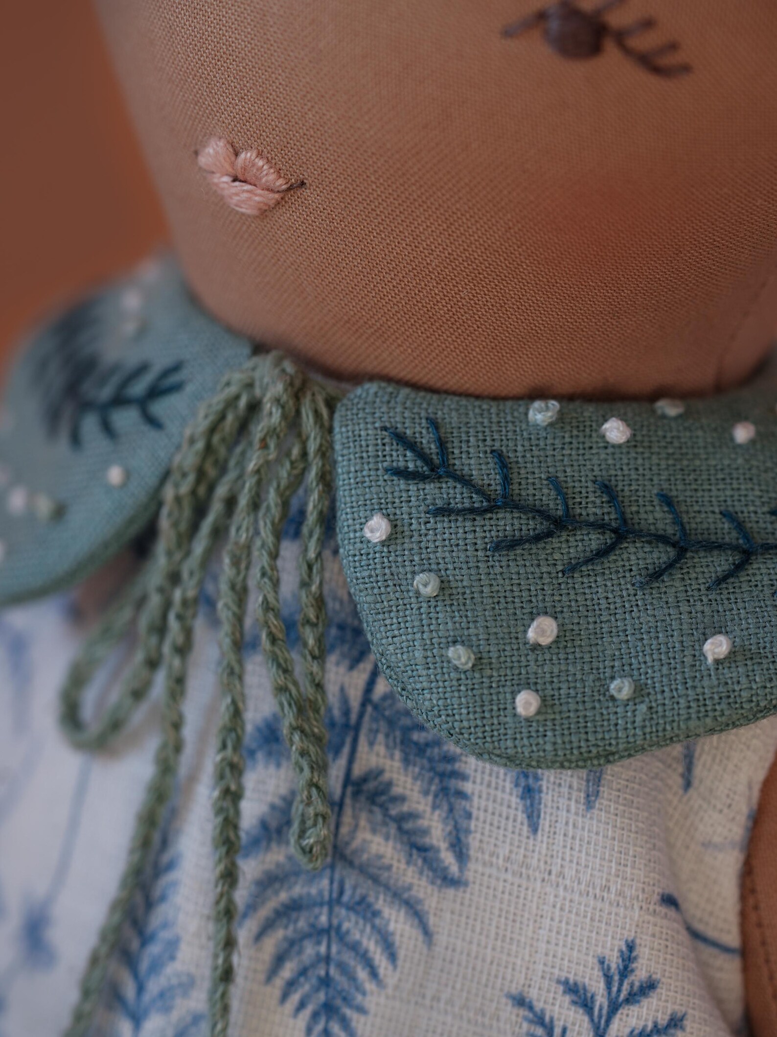 Handmade Linen Doll 27 Inch – Large Soft Fabric Girl Doll, Heirloom Eco ...