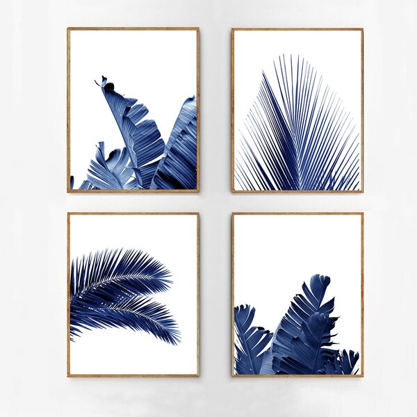 Blue Tropical Prints - Etsy