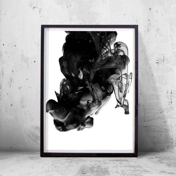 Black Ink Painting - Etsy