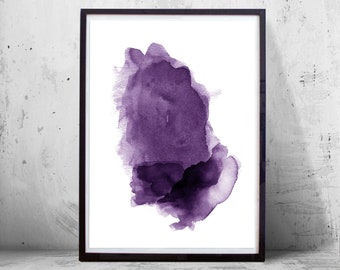 Lilac Abstract Art - Etsy