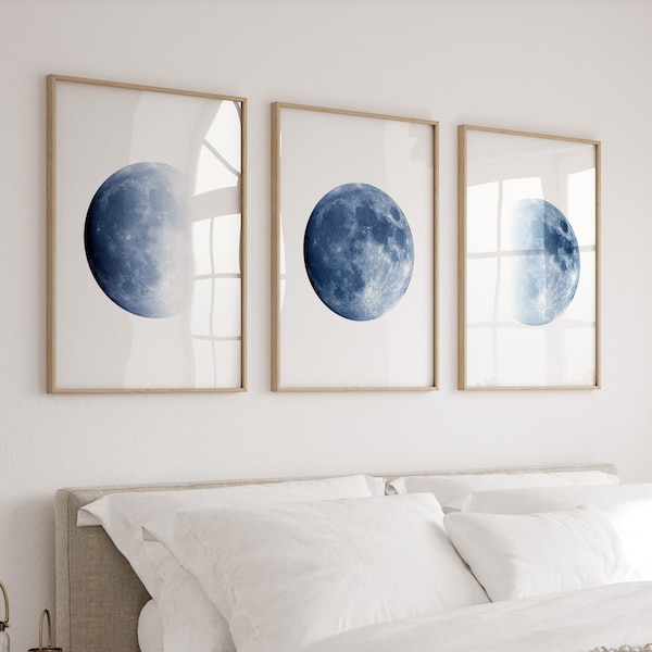 Blue Moon Print - Etsy